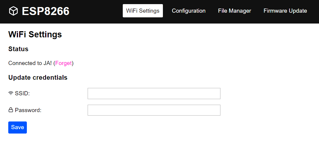 Creating a WiFi manager for the ESP8266 - Maakbaas